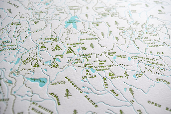 Colorado Map, The Front Range from Fort Collins to Colorado Springs ...