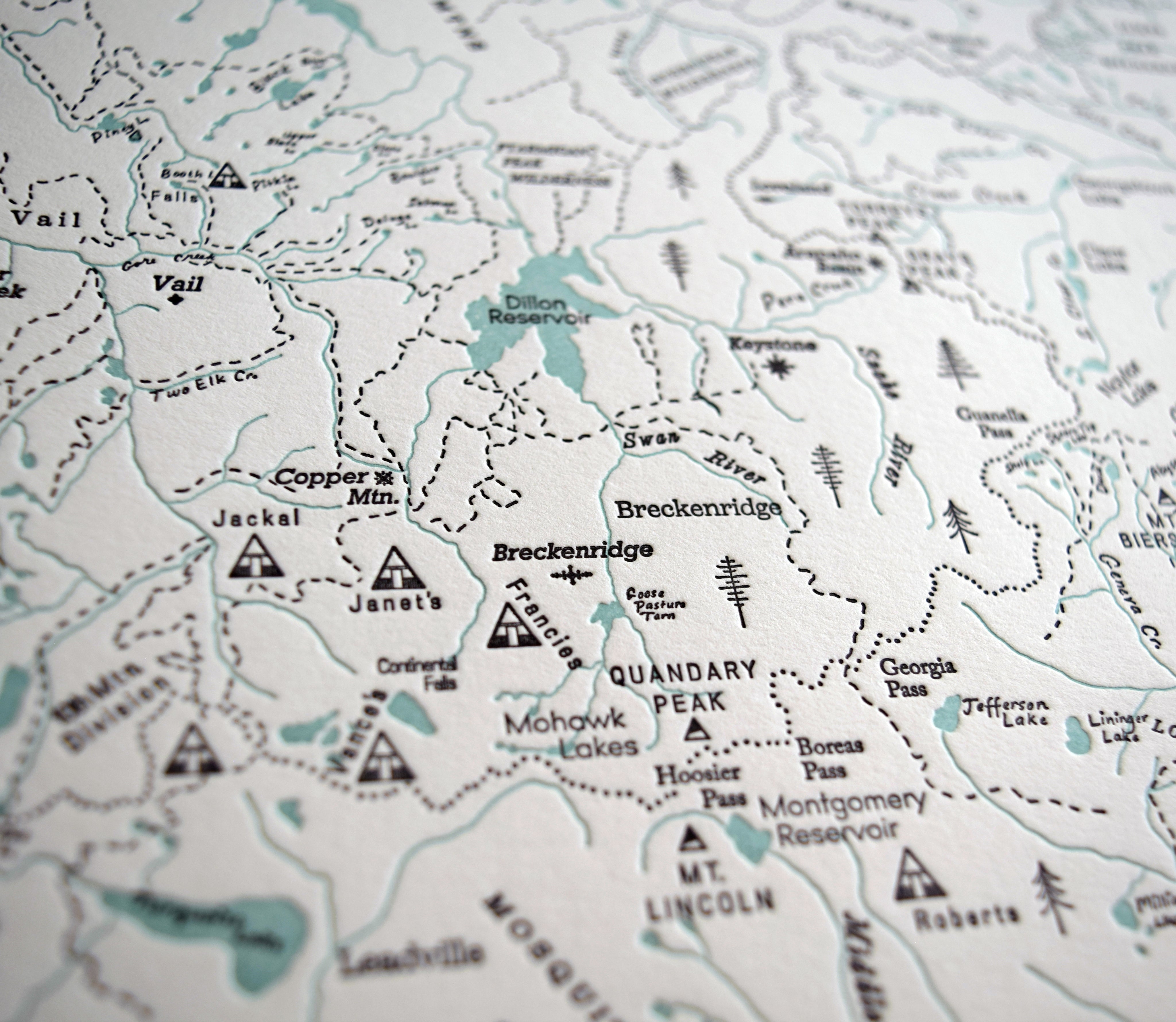 Colorado Map, The Front Range from Fort Collins to Colorado Springs ...