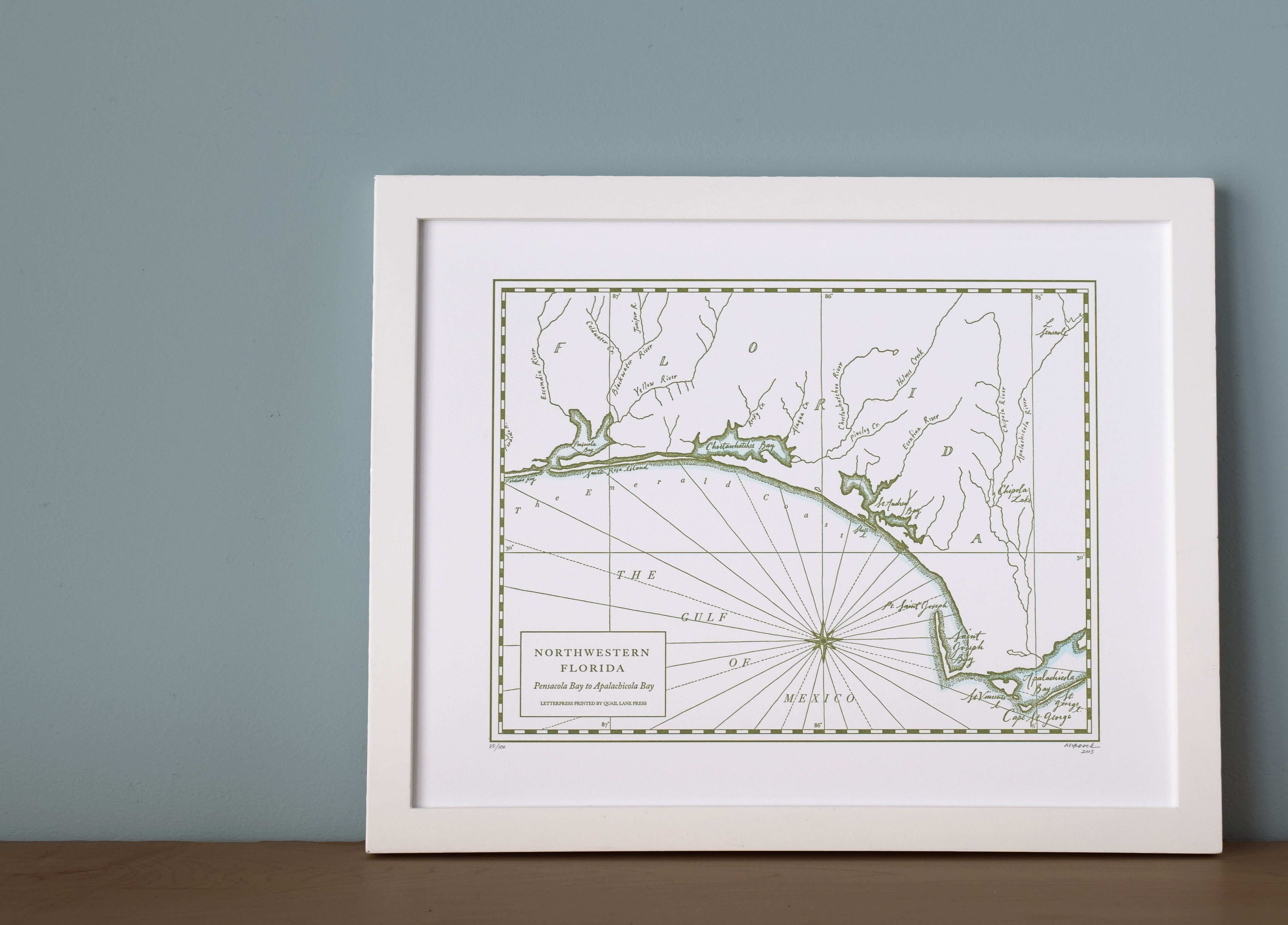 Map Of Apalachicola Northwest Florida