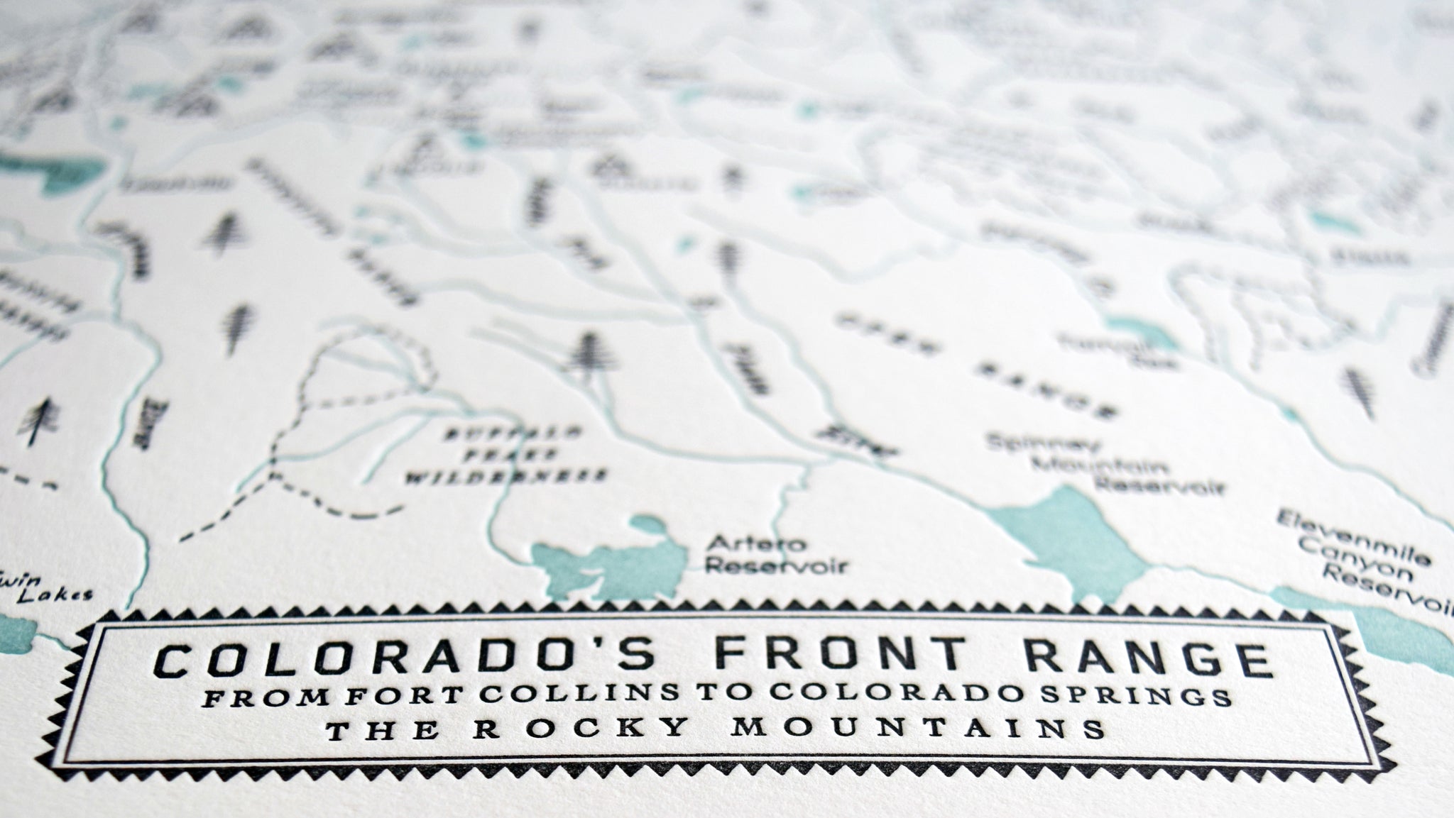 Colorado Map, The Front Range from Fort Collins to Colorado Springs ...