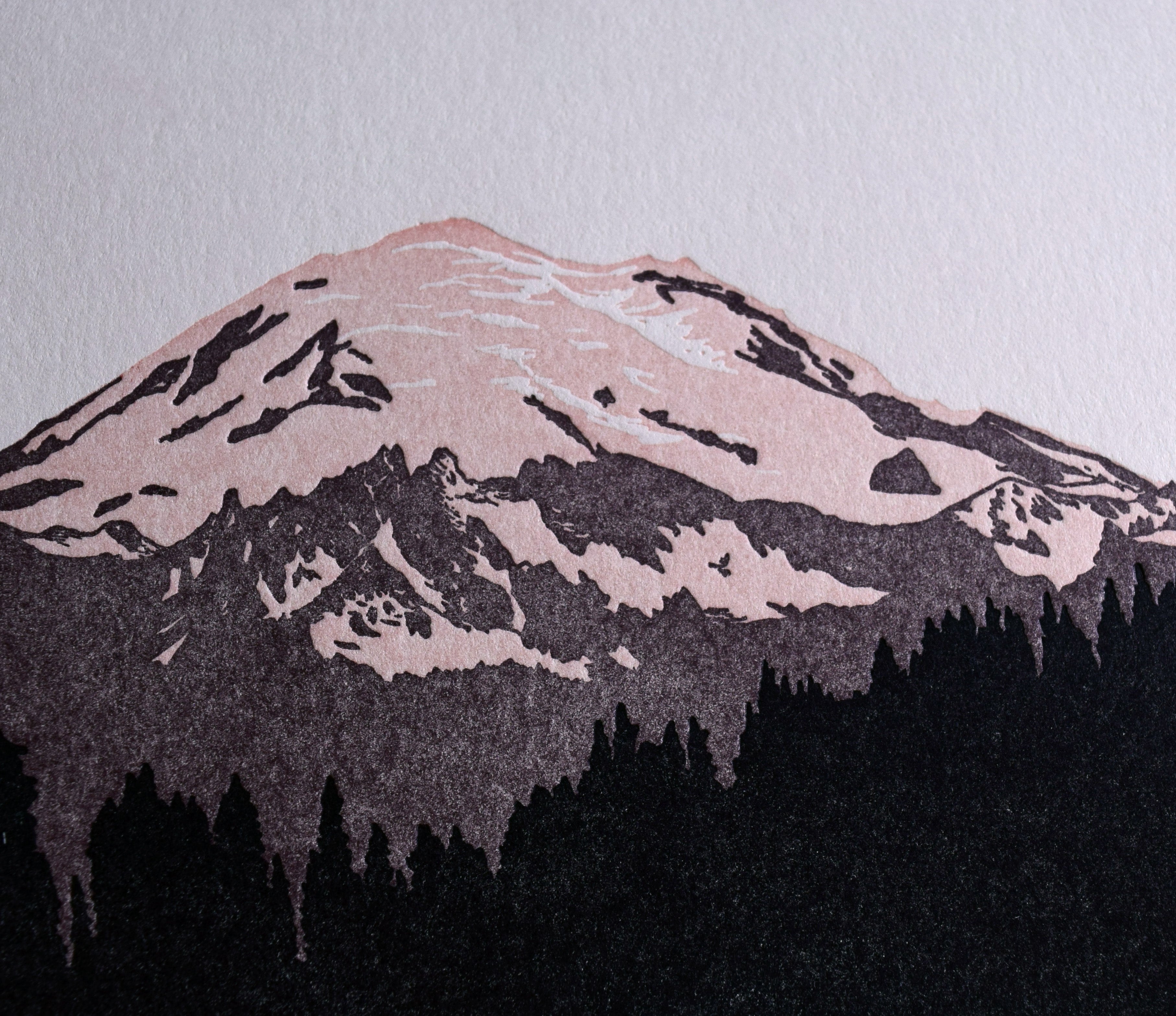 Mount Rainier Drawing